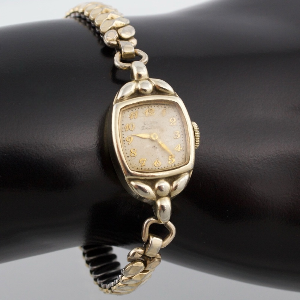 Vintage Elgin Deluxe Ladies Watch 10k Gold Filled Exp… - Gem